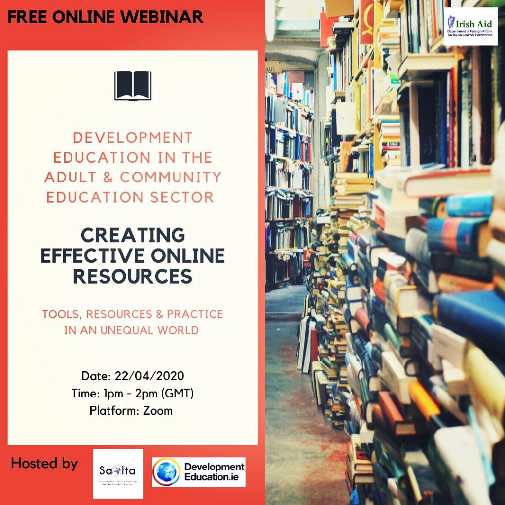 Webinar 22 April: Development Education in the Adult and Community Sector - Creating Effective ...